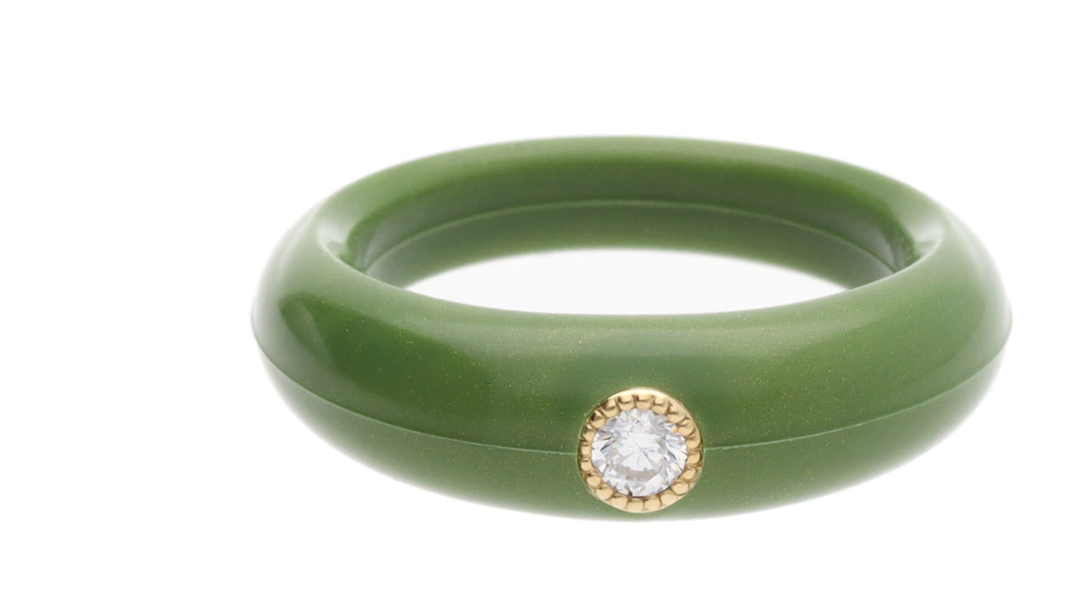 Thick Ring POP color MATCHA – byBISO